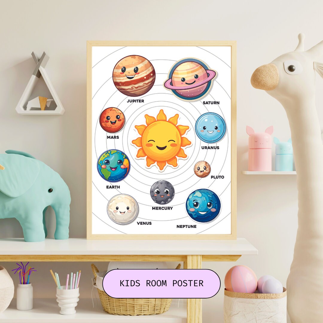 Space Poster Space Nursery Space Nursery Decor Space Nursery Wall Art ...