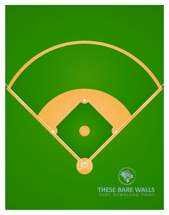 Blank Baseball Field Diagram