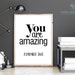 Printable Wall Art You Are Amazing Remember That You Are - Etsy