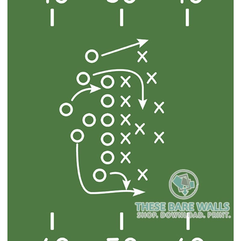 Football Field Art - Etsy