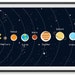Printable Wall Art, Solar System Print, Space Print, Planet Print, Size ...