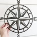 Compass Sign Travel Decor - Metal Compass - Nautical Sign - Metal Wall ...