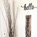 Hello Sign - Rustic Hello Wall Hanging - Metal Wall Art - Script Word ...
