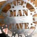 Man Cave Clock- Gift for Him - Metal Clock - Garage Decor - Office ...