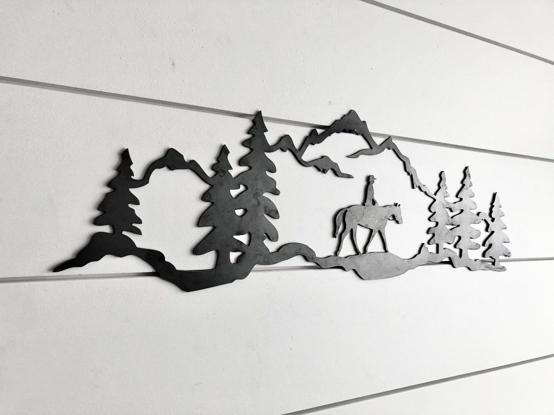 Horse Sign Mountain Range With Horse Horseback Riding - Etsy Canada