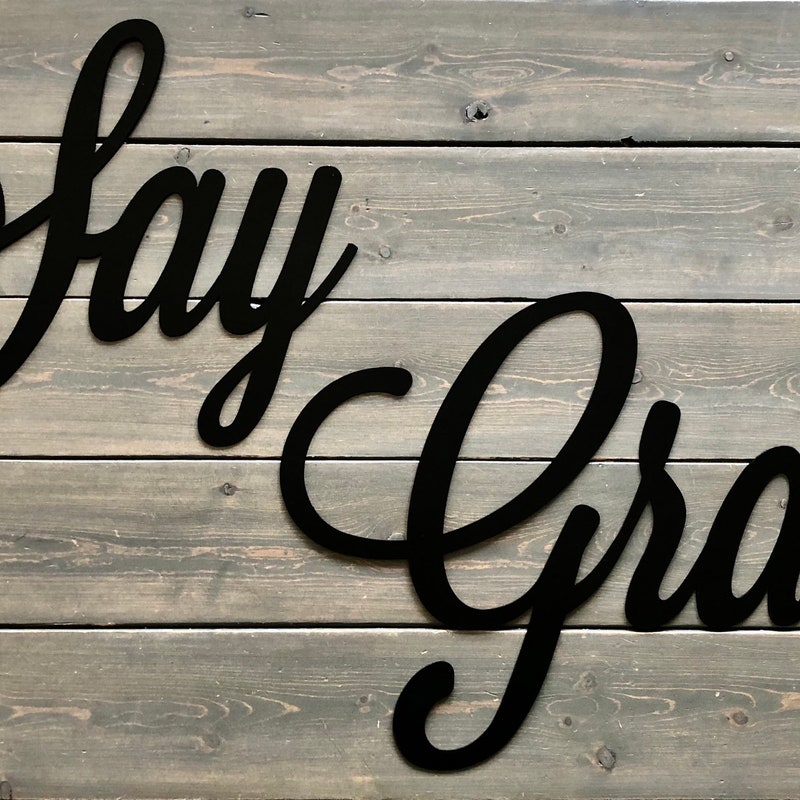 Wooden Grace Sign - Etsy