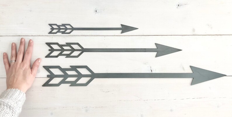 Rustic Arrow Metal Arrow Arrow Sign Modern Wall Art - Etsy