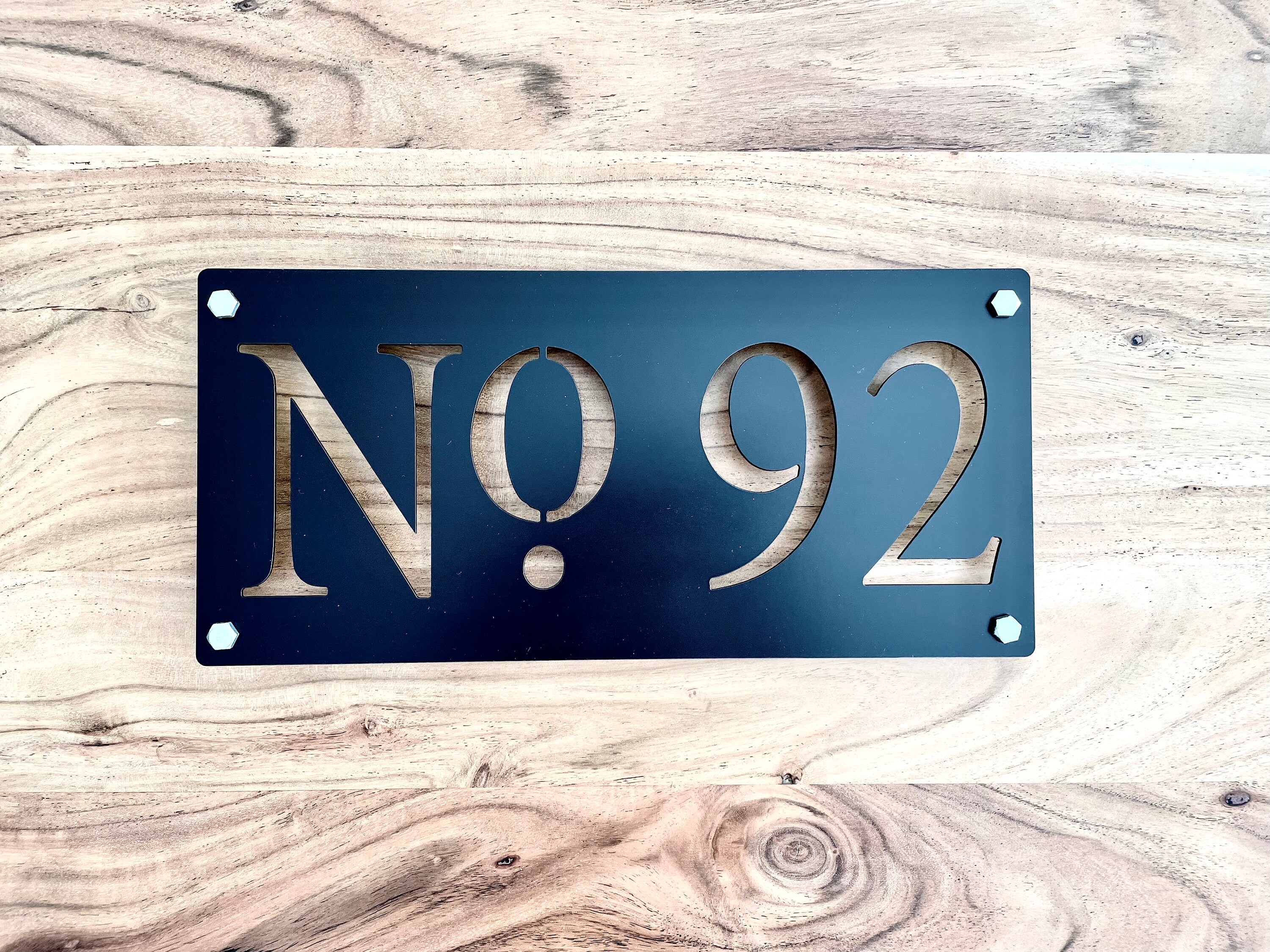 12" Custom Tudor House Number Sign - Craftsman Style Address Sign ...