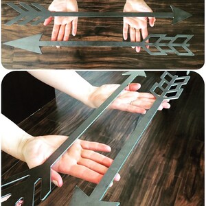 Set of 2 Metal Arrows - Home Decor - Arrow Sign - Arrow Decor - Rustic ...