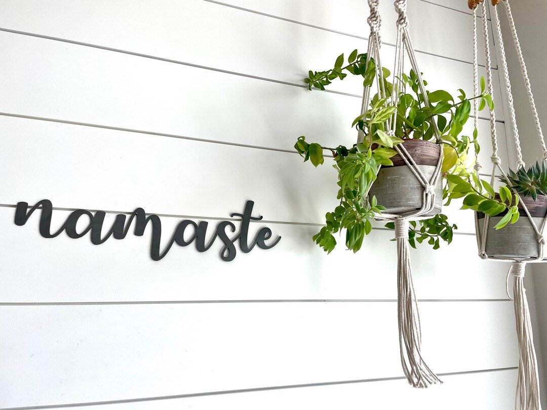 Namaste Sign - Yoga Decor - Namaste Wall Art - Meditation - Gift for ...
