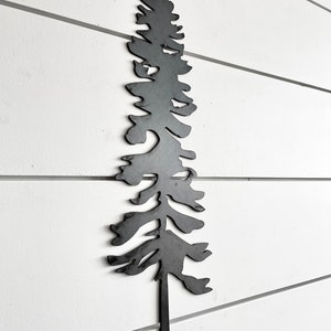 Rustic Metal Sitka Spruce Tree - Pine Tree Wall Art - Rustic Scenery ...