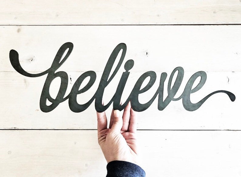 Believe Sign Believe Wall Decor Wall Art Farmhouse Decor - Etsy