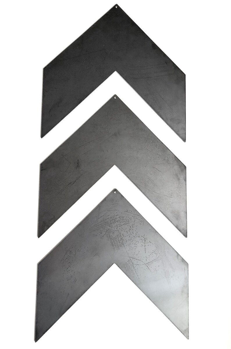 Chevron Arrows - Set of 3 - Chevron Wall Decor - Farmhouse Home Decor ...
