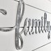 Family Sign Rustic Metal Wall Art Family Script Word Sign - Etsy