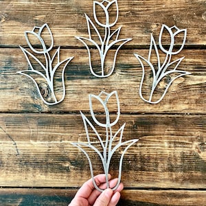 Tulip - Metal Tulips - Flower Art - Flower Decor - Tulip Art - Metal ...