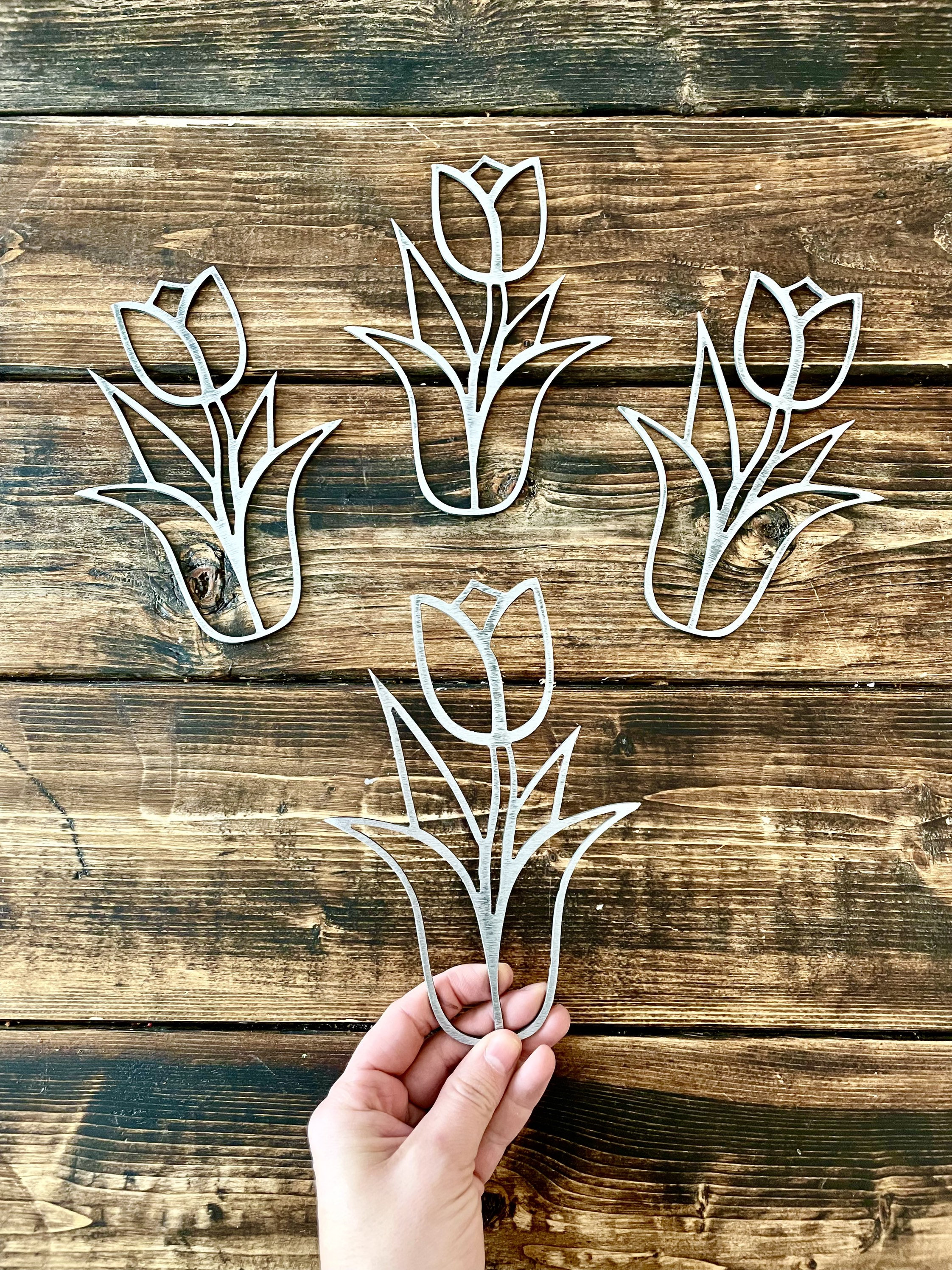 Tulip - Metal Tulips - Flower Art - Flower Decor - Tulip Art - Metal ...