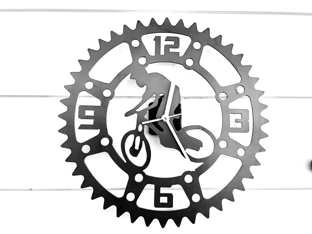 Mountain Bike Clock - Downhill Bike Clock - Bike - Cycling - Bicycle ...