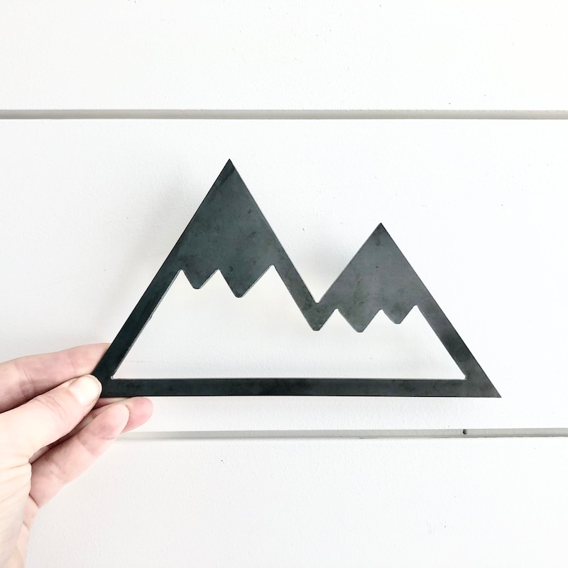 Mountain Metal Art - Etsy