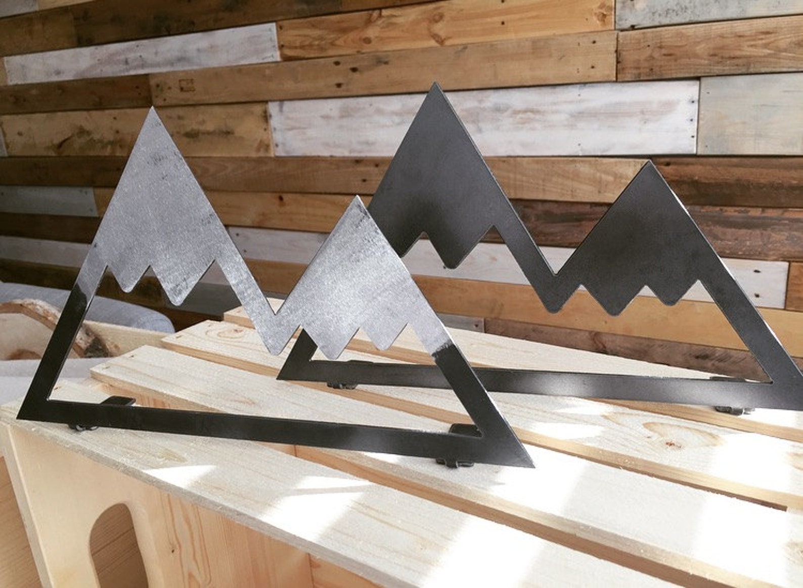 Rustic Metal Mountain Mountain Decor Cabin Decor | Etsy