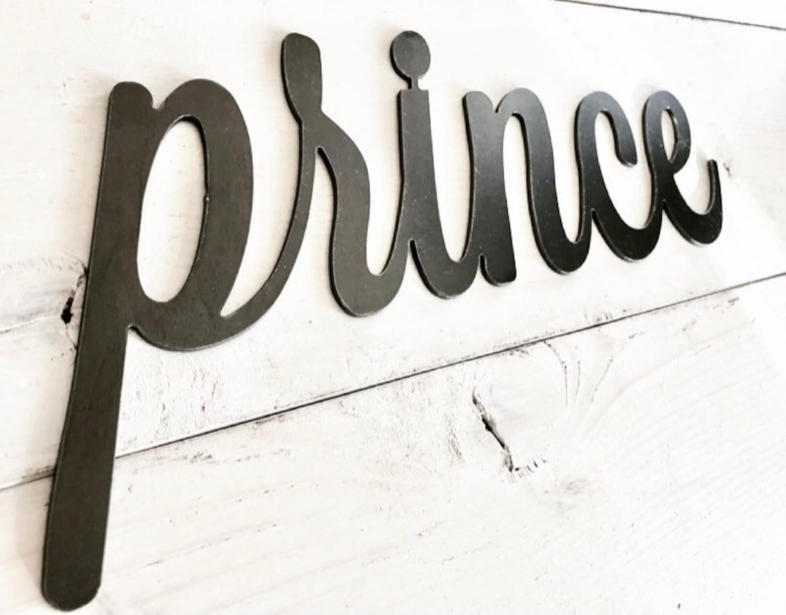 Prince Sign Prince Wall Art Prince Word Metal Wall Art - Etsy India