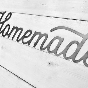 Rustic Metal Homemade Sign - Farmhouse Decor - Rustic Kitchen Decor ...