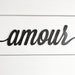 Amour Sign - French Word - Metal Wall Art - Love Home Decor - Mon Amour ...