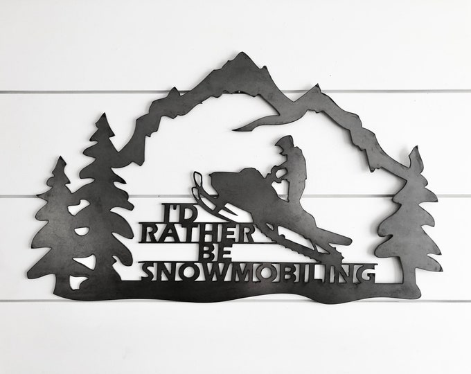 Metal Snowmobile Sign - Etsy Canada
