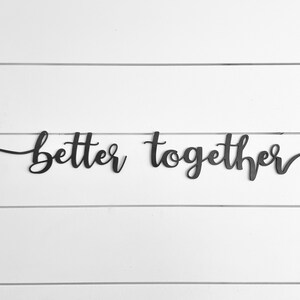 Better Together Sign - Home Decor - Farmhouse Decor - Kitchen Decor ...