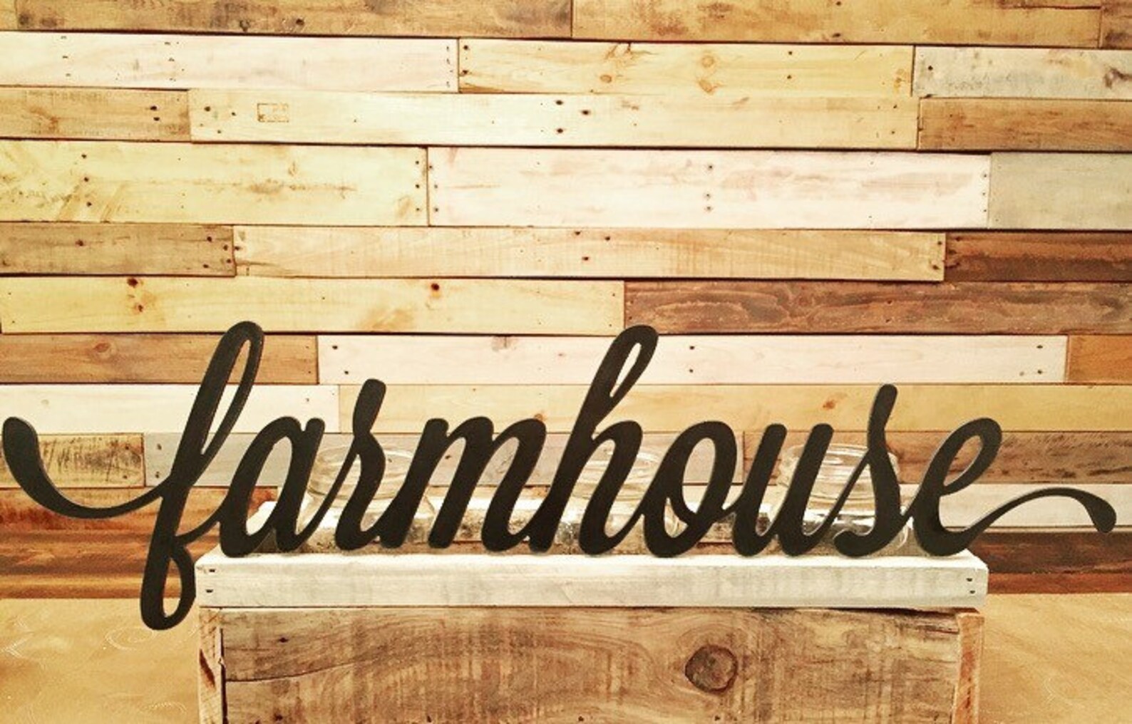 Farmhouse Sign Rustic Metal Script Word Farmhouse Decor - Etsy Canada