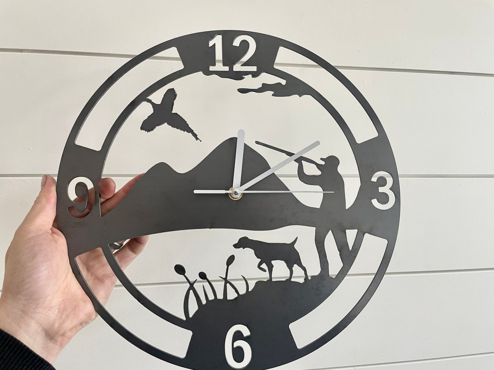 Pheasant Hunting Clock - Bird Hunting Sign - Pointer Dog Hunt Sign ...