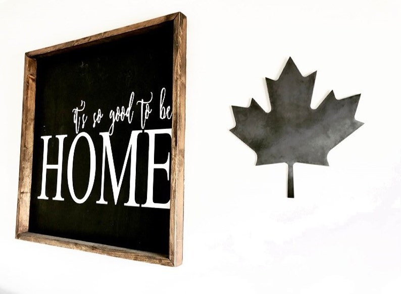 Maple Leaf Metal Canadian Maple Leaf Canada Sign Leaf | Etsy