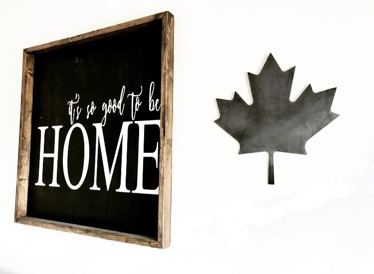 Maple Leaf - Metal Canadian Maple Leaf - Canada Sign - Leaf Sign ...