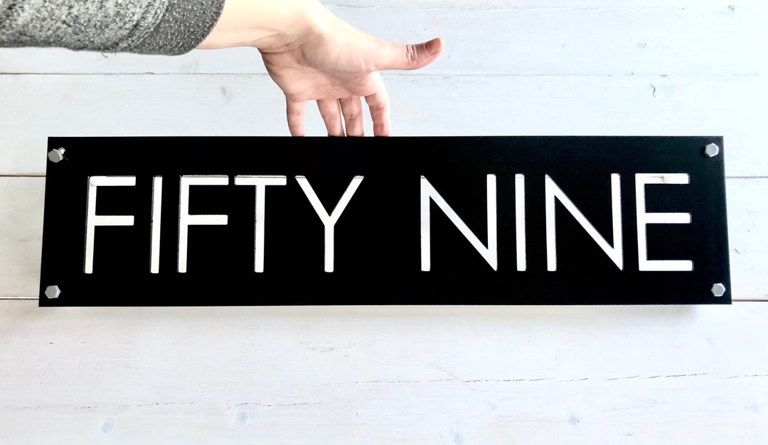 Custom Metal House Number Letters - House Number Sign - Modern Address ...