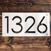 12" Custom House Number Sign - Address Sign - Address Numbers ...