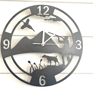 Pheasant Hunting Clock - Bird Hunting Sign - Pointer Dog Hunt Sign ...