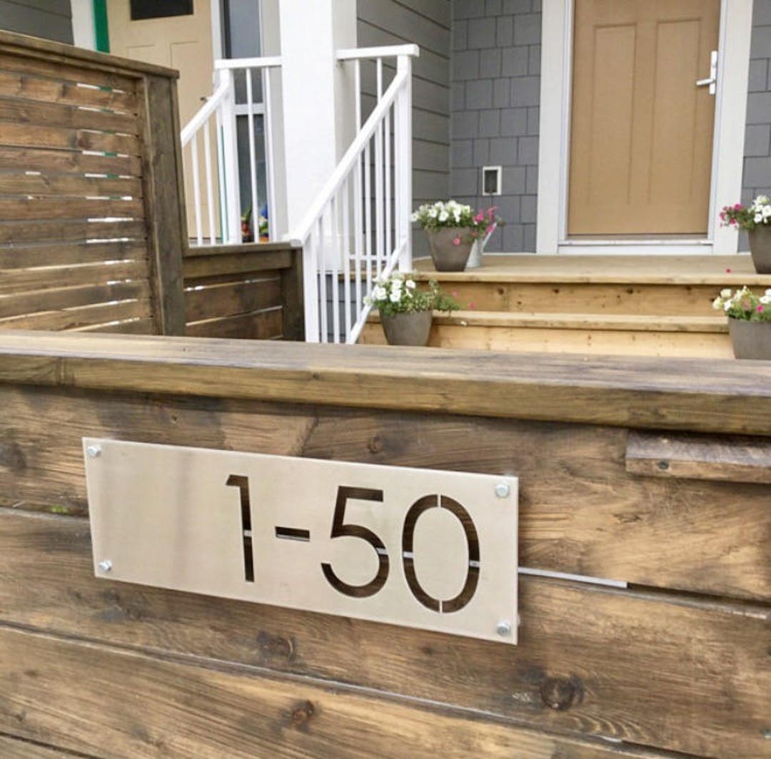 18" Custom House Number Sign - Address Sign - Personalized Gift ...
