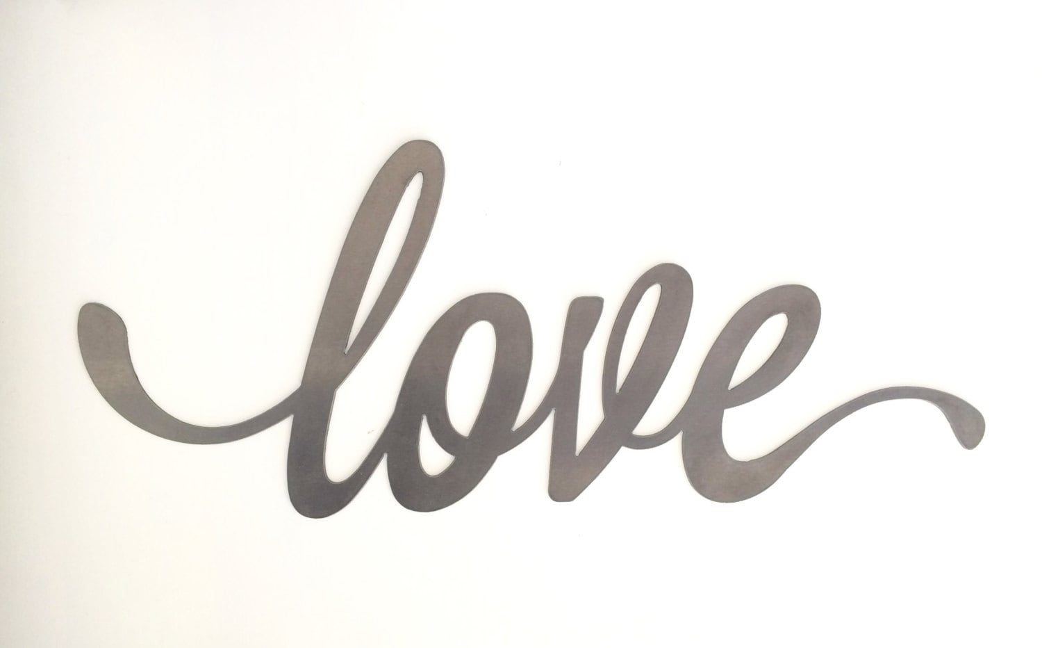 Rustic Metal Love Sign Script Love Sign Love Decor Metal - Etsy Canada