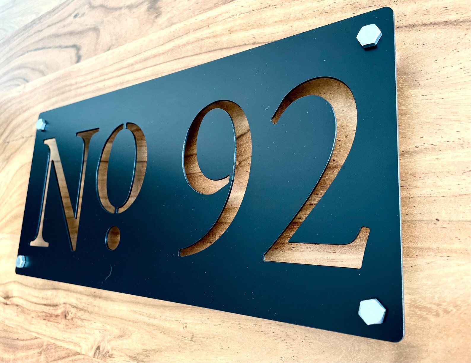 12" Custom Tudor House Number Sign - Craftsman Style Address Sign ...
