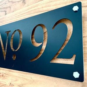 12" Custom Tudor House Number Sign - Craftsman Style Address Sign ...