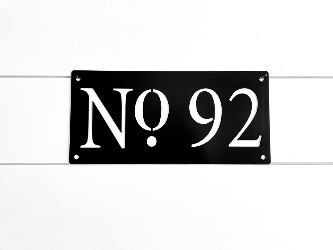 12" Custom Tudor House Number Sign - Craftsman Style Address Sign ...