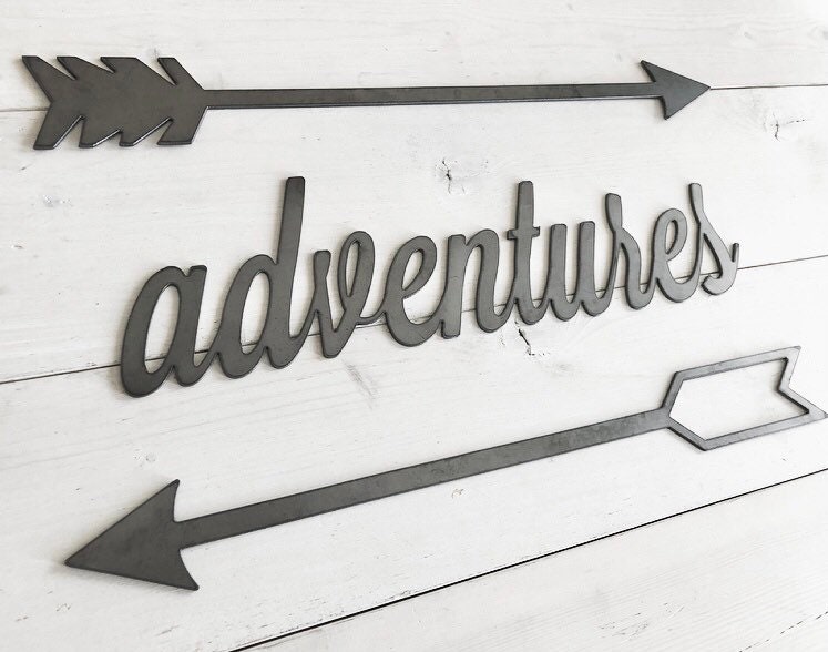 Adventure Sign Adventures Word Adventure Decor Home | Etsy