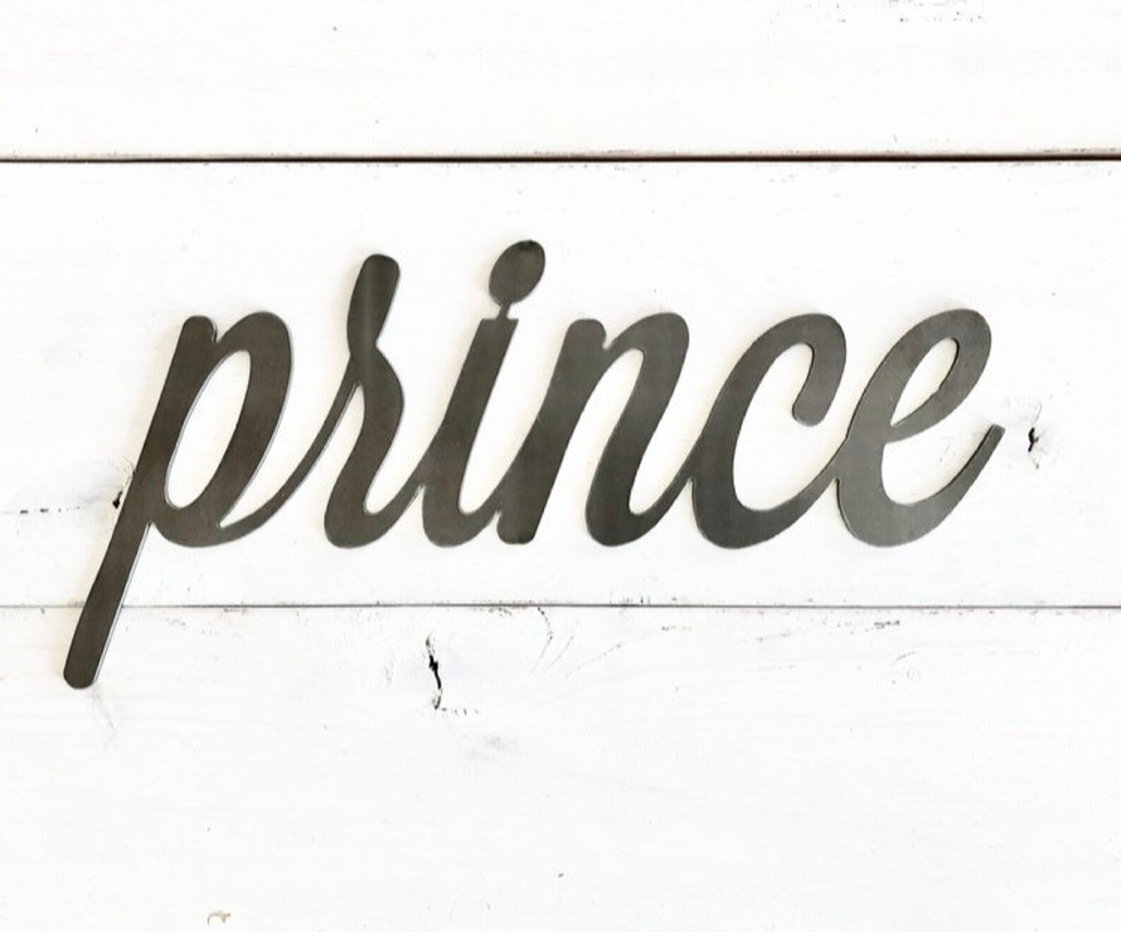 Prince Sign Prince Wall Art Prince Word Metal Wall Art | Etsy