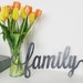 Family Sign Rustic Metal Wall Art Family Script Word Sign - Etsy