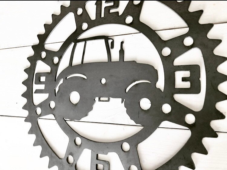 Rustic Metal Tractor Clock Farm Decor Fathers Day Tractor - Etsy