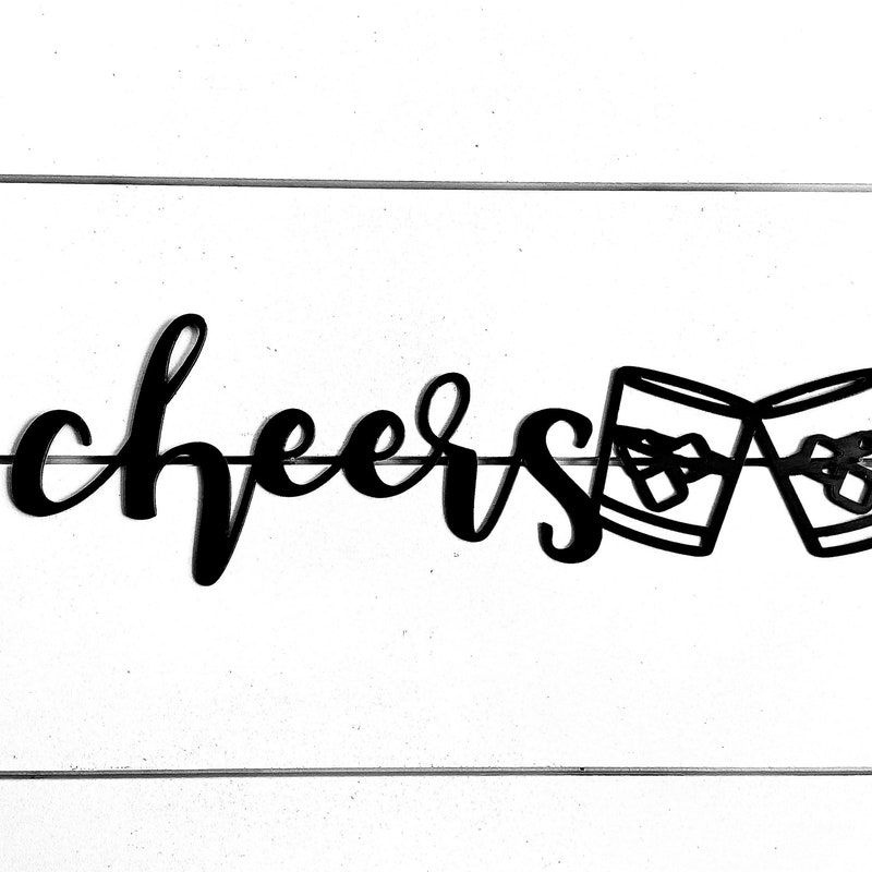 Cheers Sign - Etsy