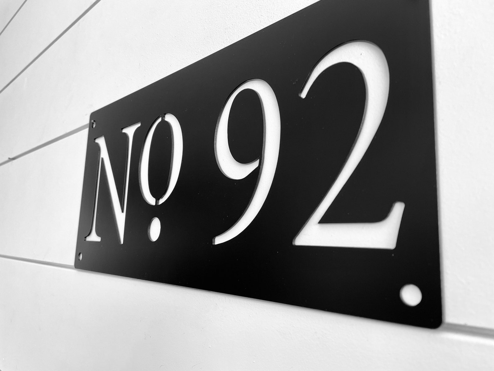 12" Custom Tudor House Number Sign - Craftsman Style Address Sign ...