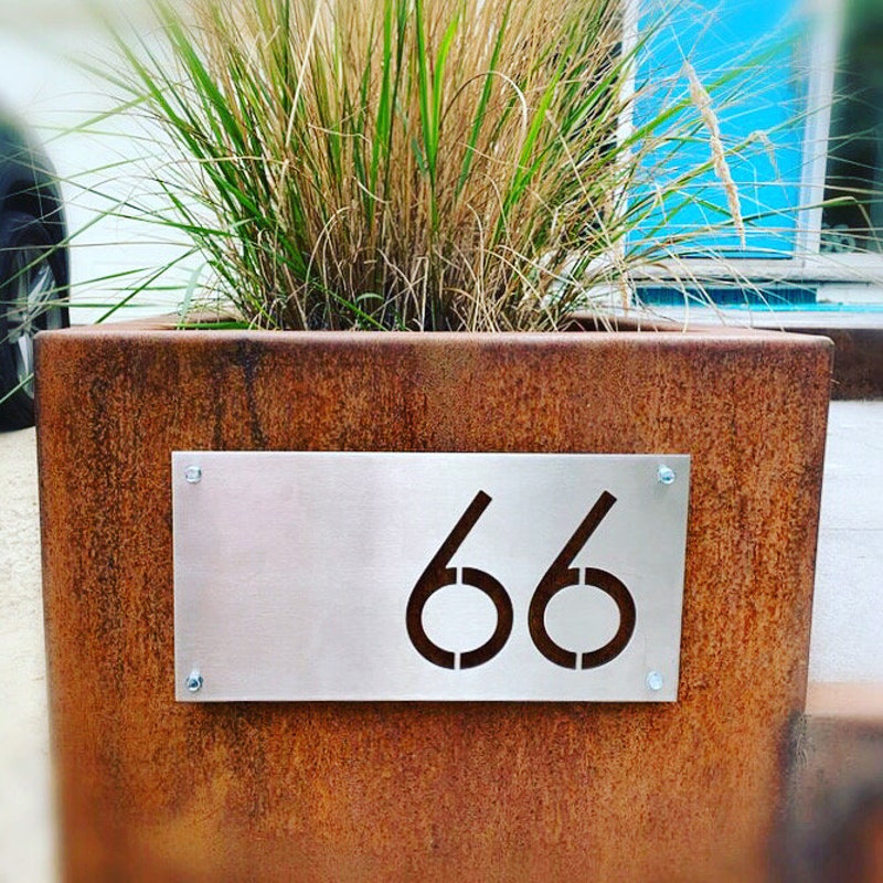 House Number Plaque - Etsy