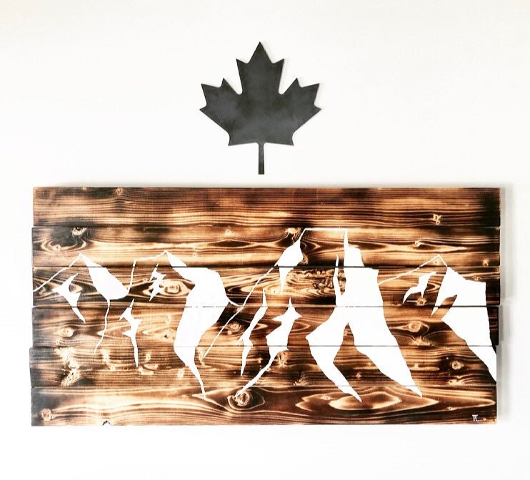 Maple Leaf Metal Canadian Maple Leaf Canada Sign Leaf | Etsy