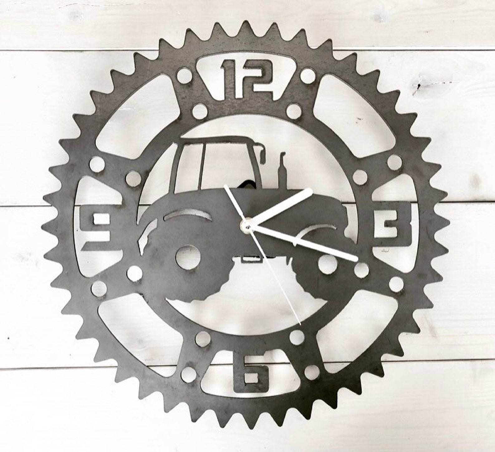 Rustic Metal Tractor Clock Farm Decor Fathers Day Tractor - Etsy