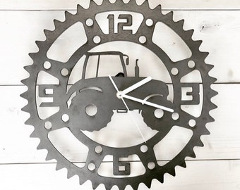 Oliver Tractor Green Neon Wall Clock 15 Inch - Etsy